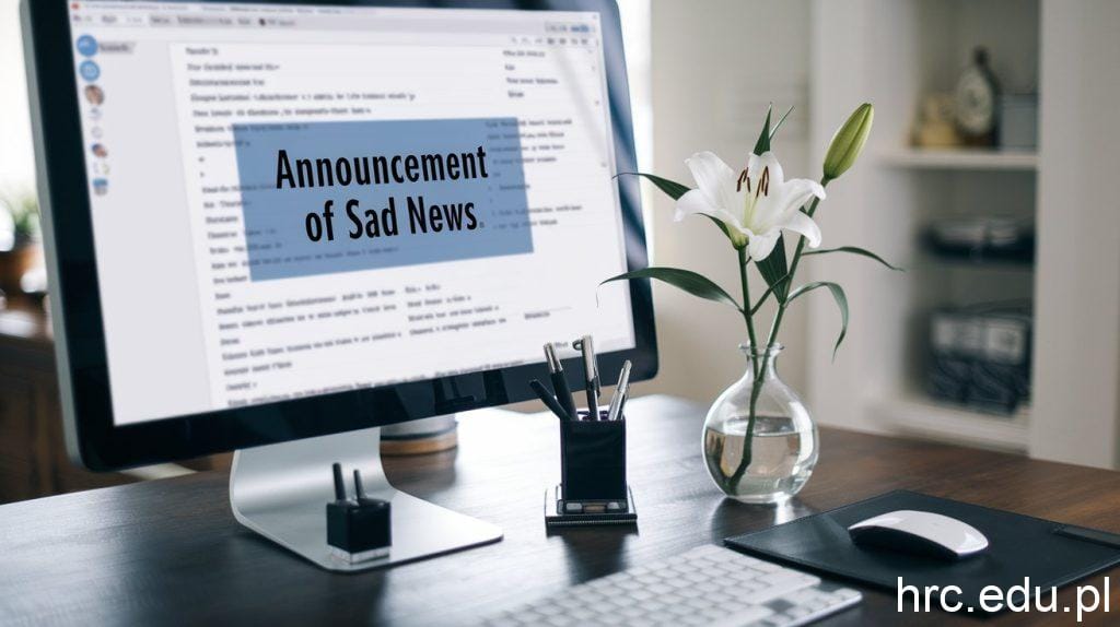 7 Compassionate Examples Of Email Announcement Of Death Of Employee ...