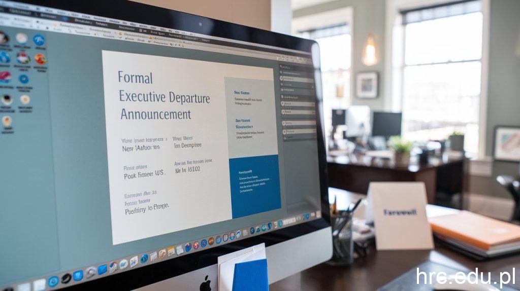 7 Essential Executive Departure Announcement Samples To Improve Your ...